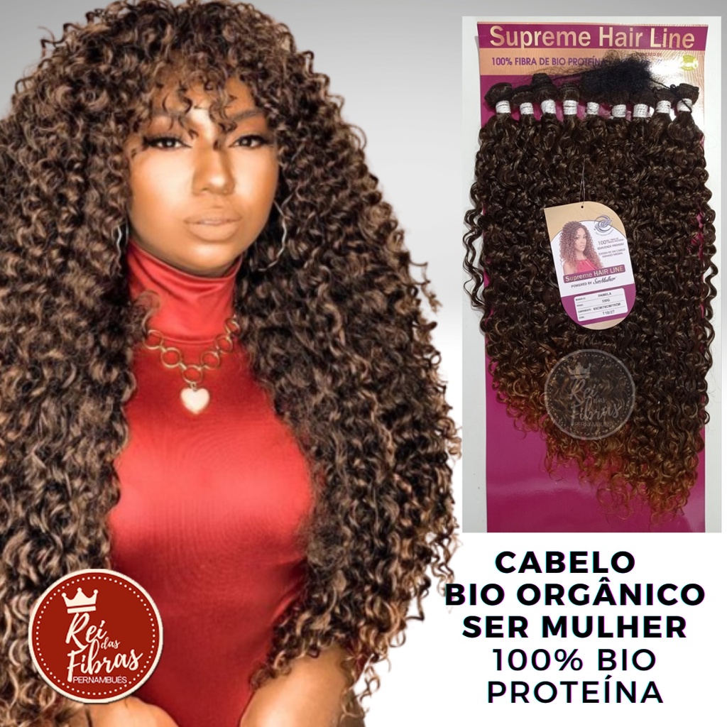 Cabelo Bio orgânico Pamela ser mulher fibra 100% bio proteína cabelo ...