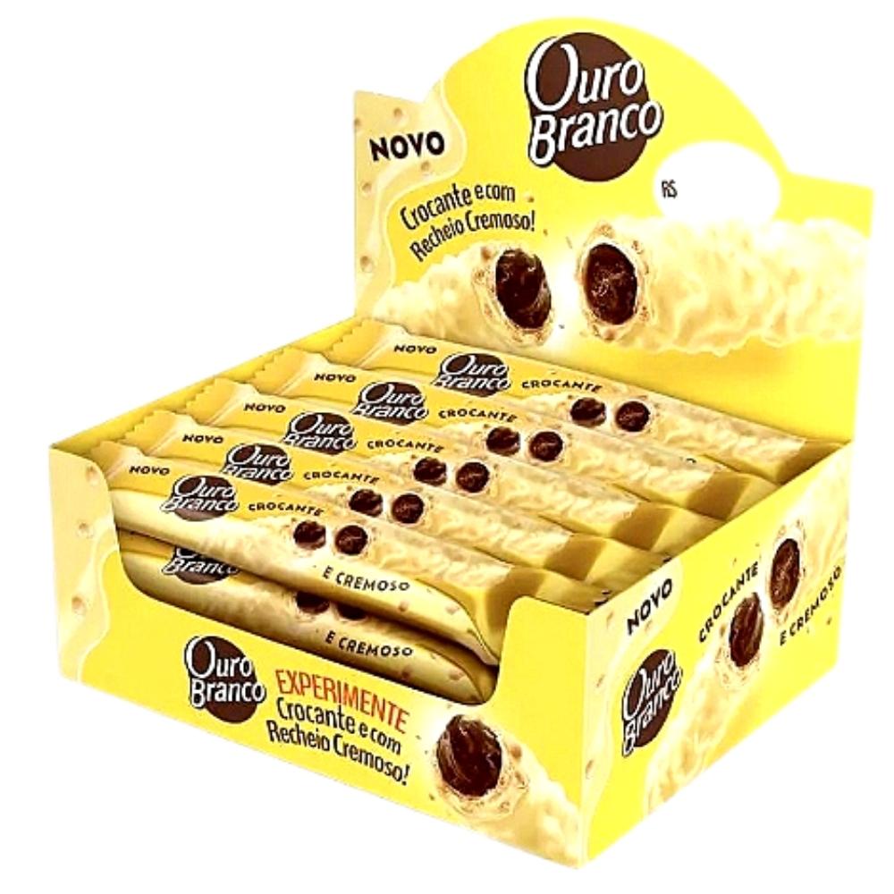 Chocolate Ouro Branco Stick 15x25g - Crocante & Cremoso | Shopee Brasil