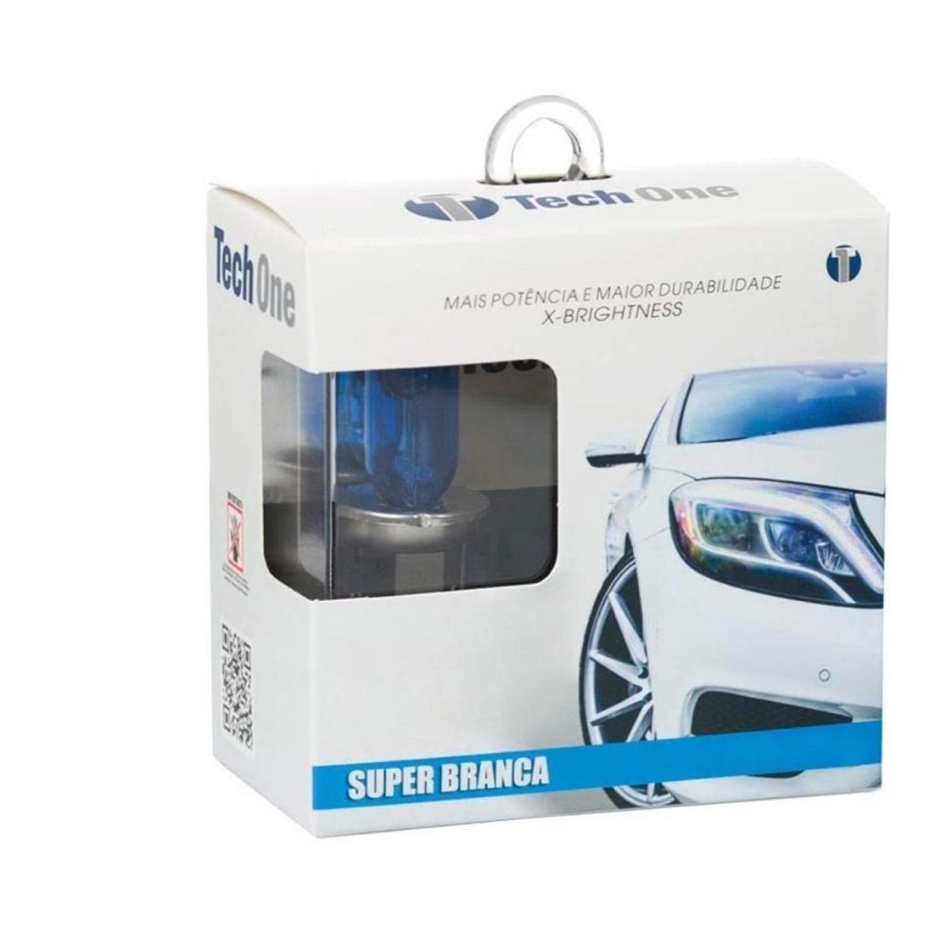 Par de Lampadas Super Brancas 8500k Tipo Xenon Tech one H1 H3 H4 H7 H11 H16 H27 HB3 HB4 | Shopee ...