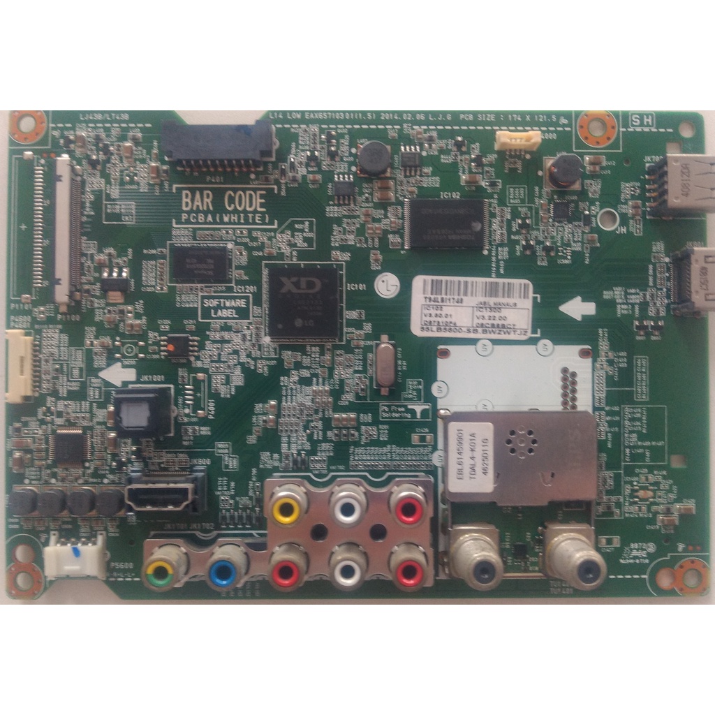Placa Principal Tv LG 32lb550b / 55lb5600 Eax65710301 (1.5) | Shopee Brasil