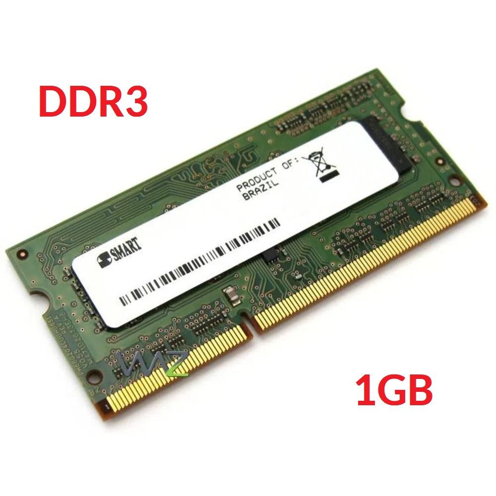 Memória RAM DDR3 1GB / Frequência Variada para Notebook | Shopee Brasil