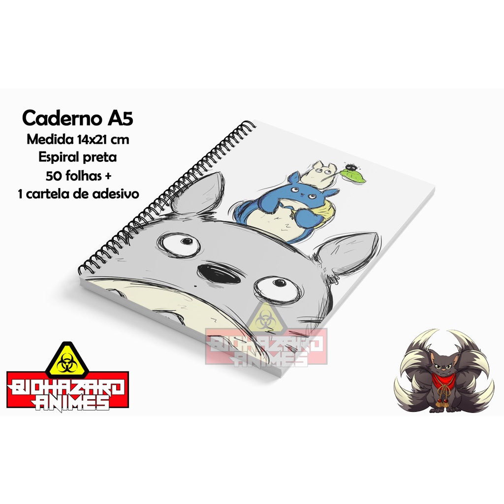 Caderno - Totoro - Meu amigo Totoro | Shopee Brasil