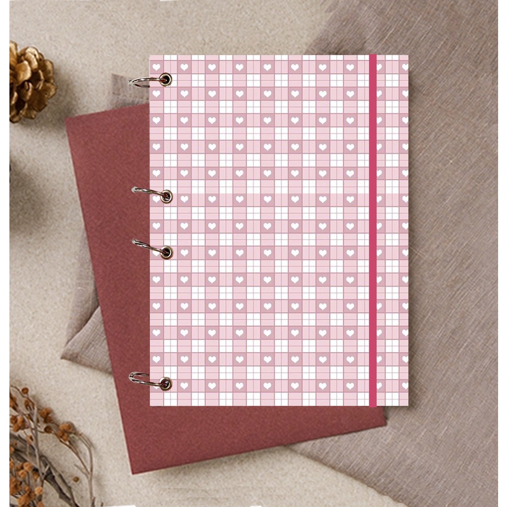 Caderno Argolado Articulado Tamanho A5 (Pequeno) - Corações | Shopee Brasil