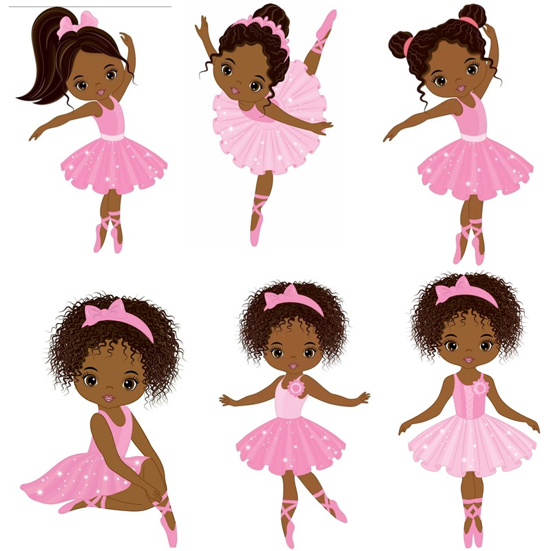 Bailarina Negra kit decoração de festa em mdf | Shopee Brasil