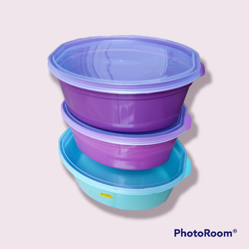 Tupperware kit com 3 pote mantimentos vasilhas de plástico | Shopee Brasil