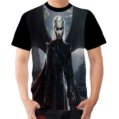 Camiseta Camisa Daenerys Targaryen Game Of Thrones Drogon 2 | Shopee Brasil
