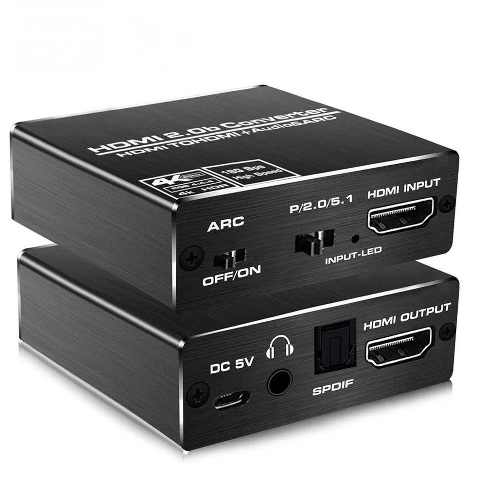 Extrator De Audio Hdmi 4k 2160p UltraHD Arc Optico 5.1ch e 2 Rca ... Extrator De Audio Hdmi 4k 2160p UltraHD Arc Optico 5.1ch e 2 Rca ...