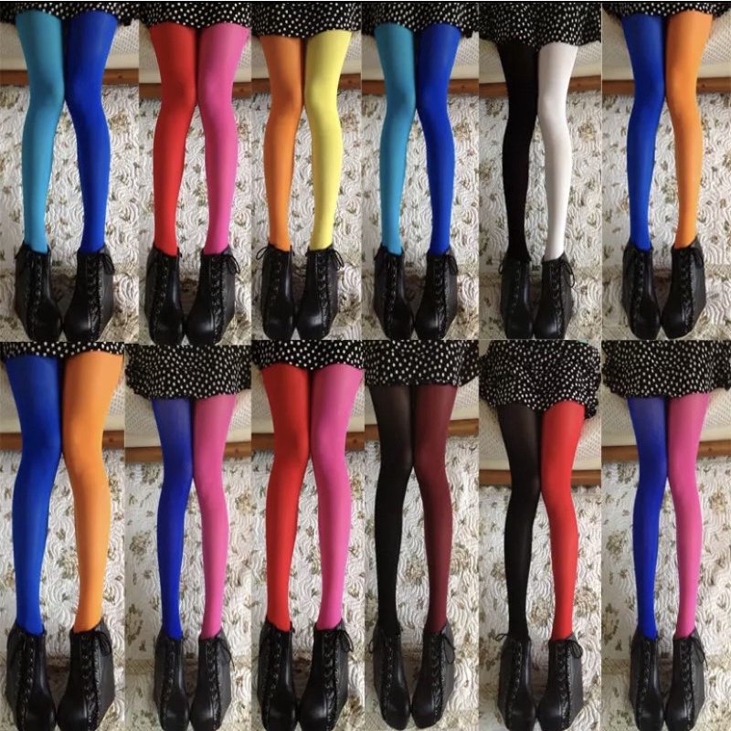 Meias Coloridas 2 Cores Super divertidas/Cosplay Moda Vintage | Shopee ...