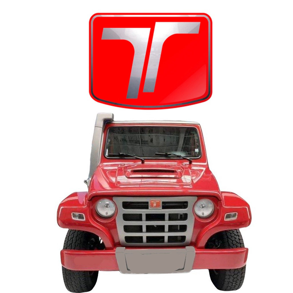 Adesivo Resinado Logo Frontal Grade Emblema Jeep Troller | Shopee Brasil