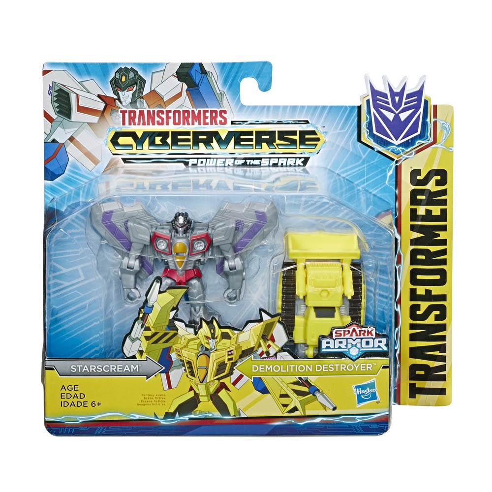Transformers Spark Armor - Starscream & Demolition Destroyer - Hasbro ...