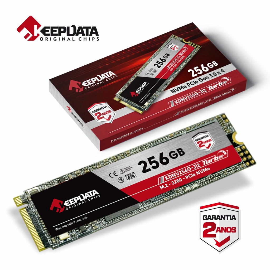 HD SSD M2 NVME 256G TB 2280 KDNV256G J12 | Shopee Brasil