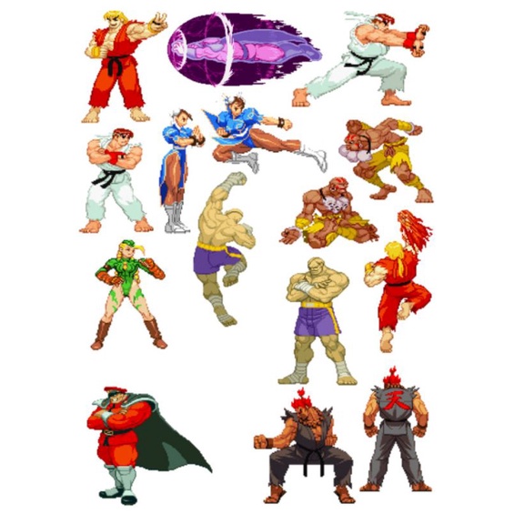 Stickers Street Fighter ver01 | Shopee Brasil