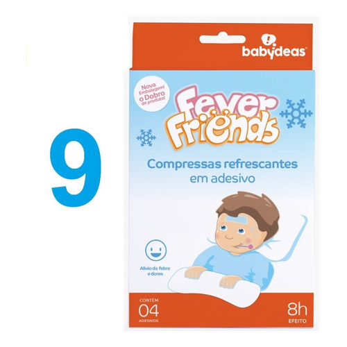 9 Caixas Fever Friends Alívio Da Febre ( Genérico Bekoool ) | Shopee Brasil