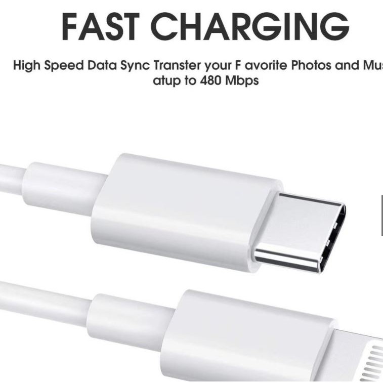 Cabo de Iphone Original Lightning Usb-C Tipo C 1m USB de Carregamento ...