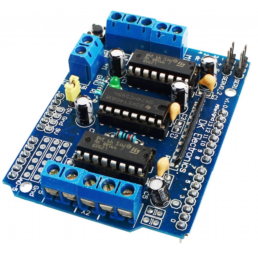 Motor shield l293 driver ponte h para arduino | Shopee Brasil