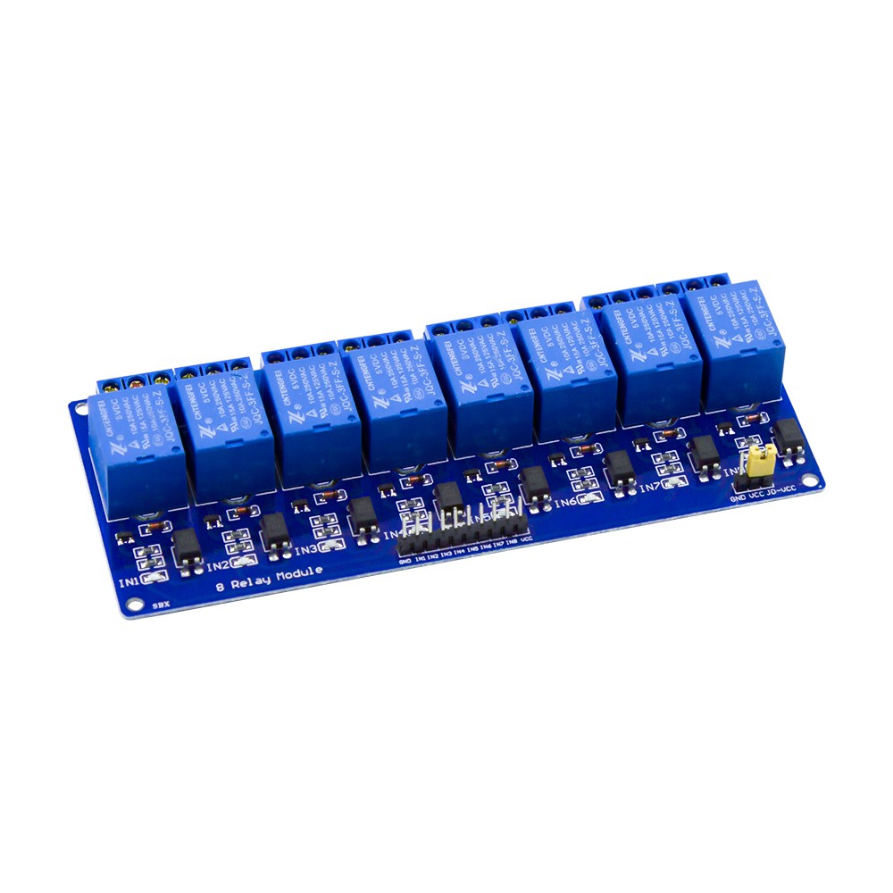Módulo Rele Relé 5v 8 Canais Para Arduino Pic Raspberry Pi | Shopee Brasil