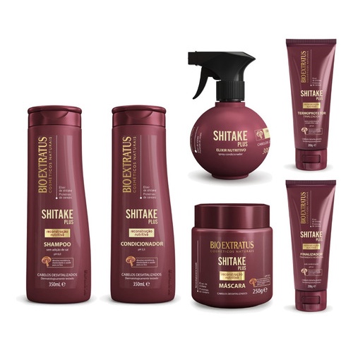 Kit Completo Shitake Plus 6 Produtos Bio Extratus | Shopee Brasil