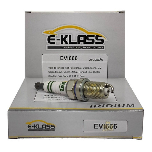 Jogo De Velas Iridium Novo Uno Palio 1.0 8v Fire Evo flex 2010 a 2016 ...