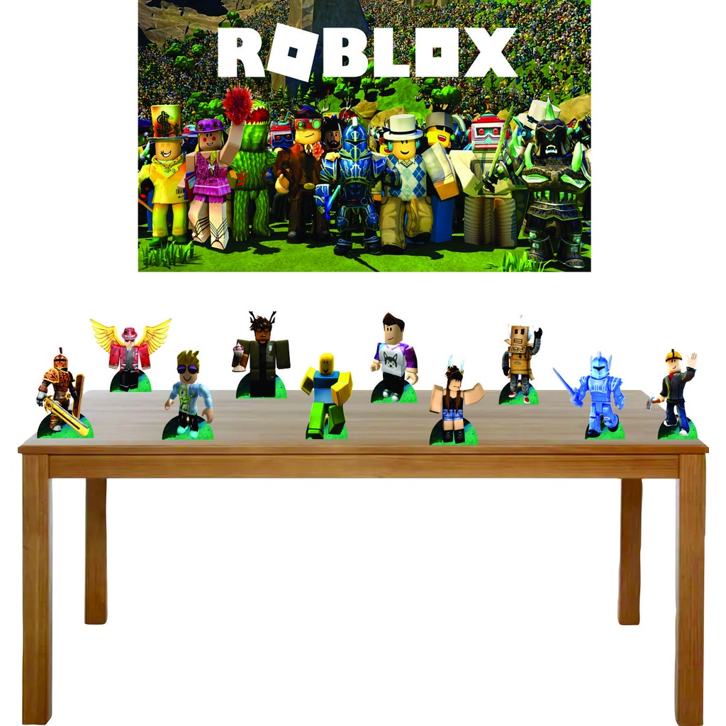 roblox - Kit Display para mesa + Painel | Shopee Brasil