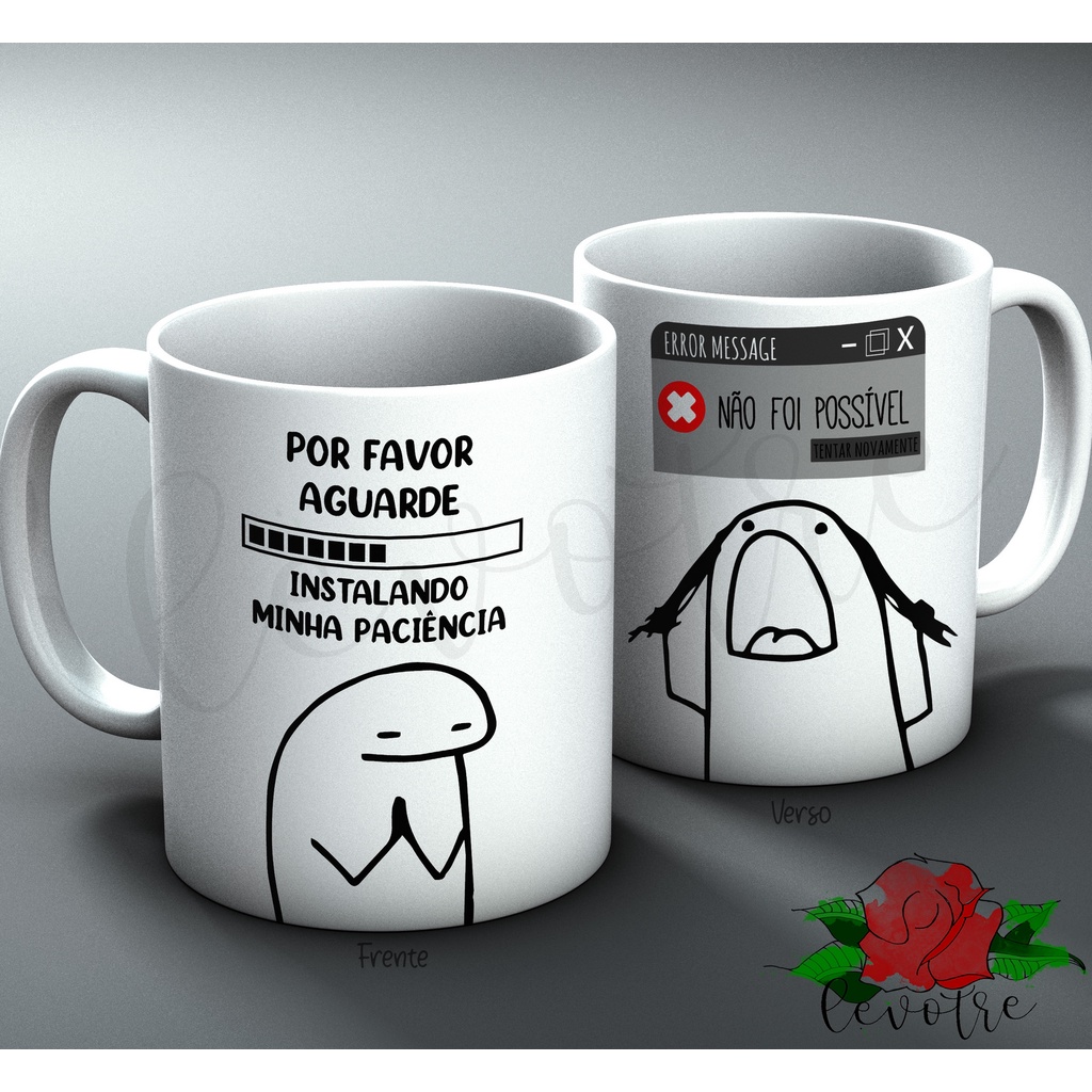 Caneca Personalizada Flork Meme Aguardando minha Paciência presente ...