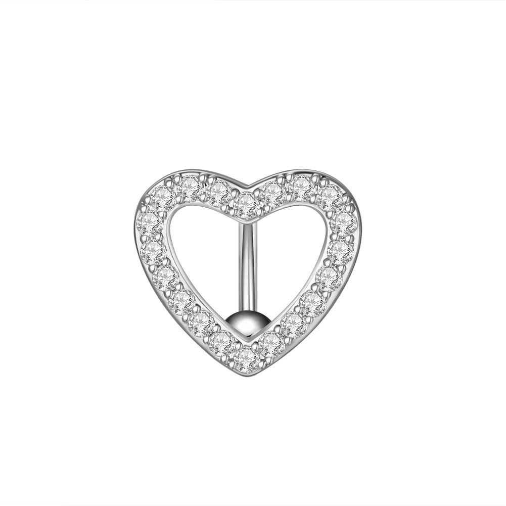 Piercing De Umbigo Em Coração Estilo Simples | Shopee Brasil