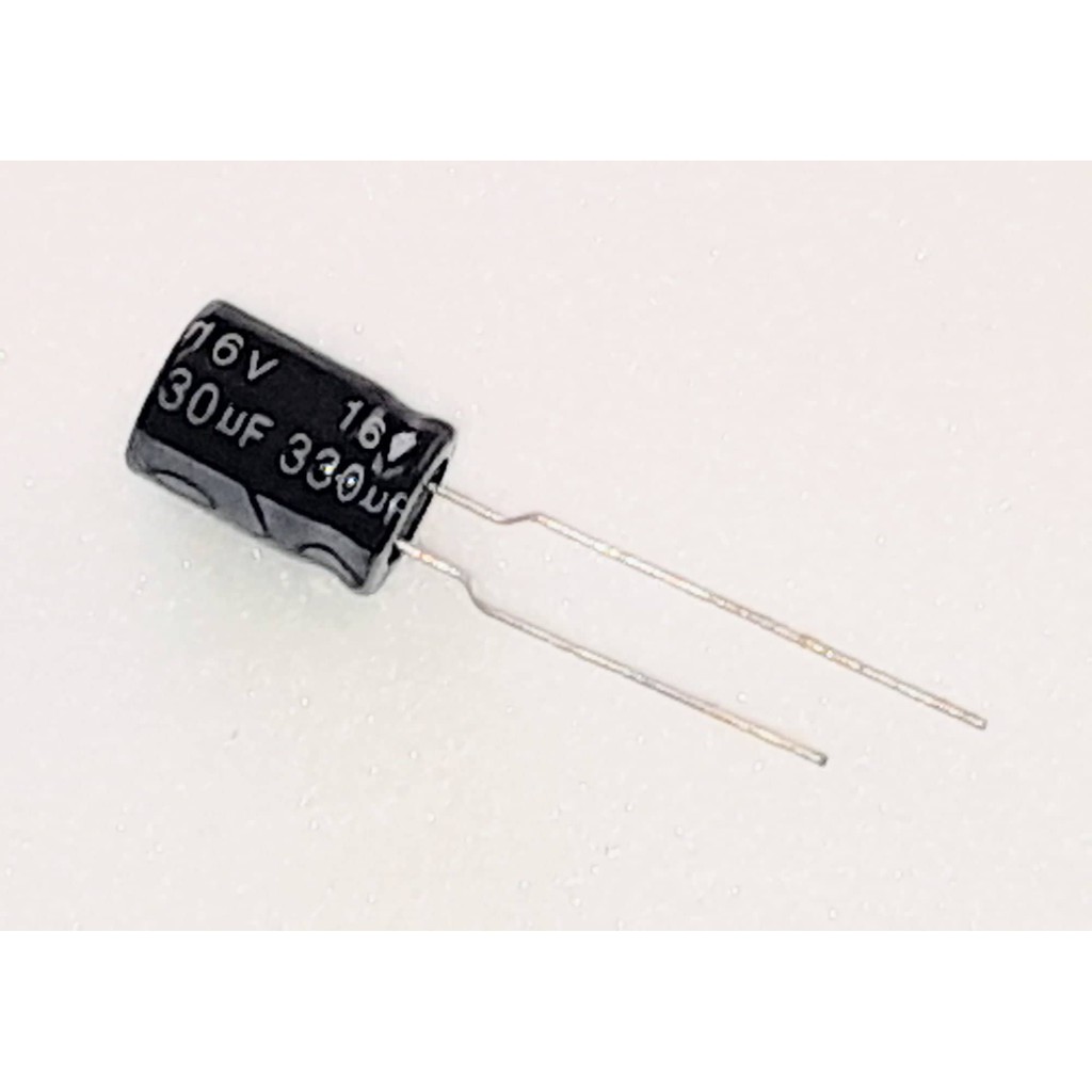 Capacitor Eletrolitico 330uf 16v 8x11MM 105° Kit c/10 Peças a Pronta ...