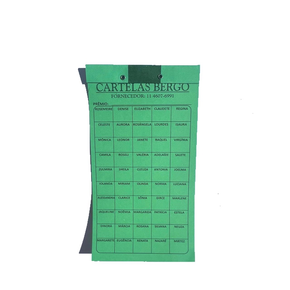 Rifa Cartela de 50 Nomes (Pacote 50 unidades ) | Shopee Brasil