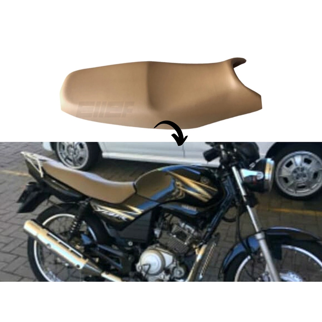 Capa De Banco Capinha Moto Yamaha Ybr 125 Todos os Anos Bege Protercapas | Shopee Brasil