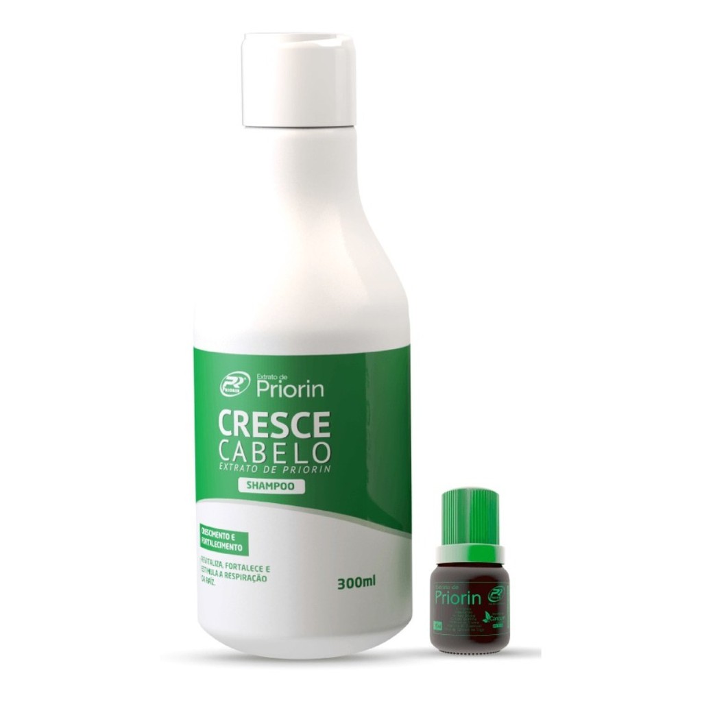 Cresce Pelo Extrato De Priorin - Kit 1 Shampoo e Tônico | Shopee Brasil