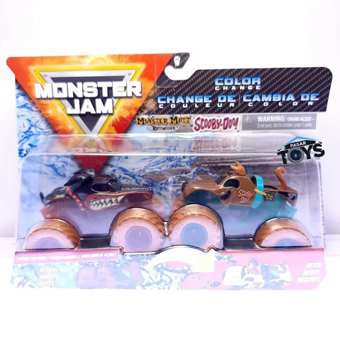 Camiseta Monster Jam 1: 64 Muda De Cor Escala Mutt Rott Rottweiler Vs ...