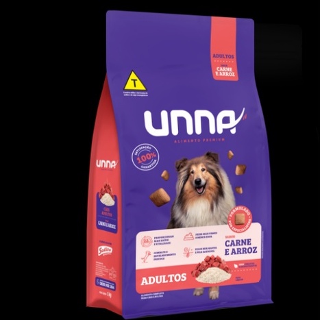 Ração Unna cães adulto carne e arroz 15kg | Shopee Brasil