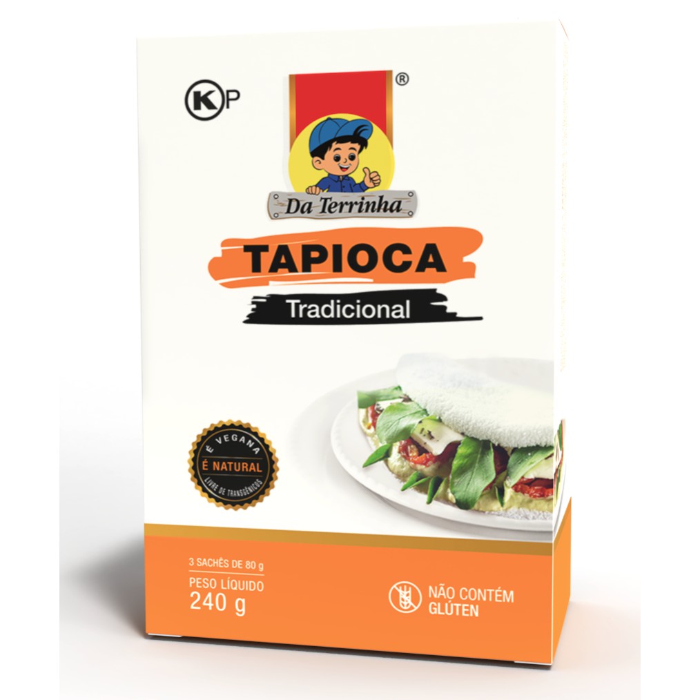 Tapioca Da Terrinha Tradicional 240 G - 3 Sachês De 80g | Shopee Brasil