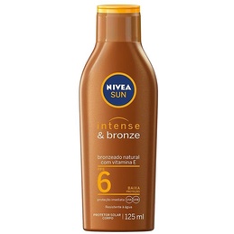 NIVEA SUN Intense & Bronze FPS 6 - Loção Bronzeadora 125ml | Shopee Brasil