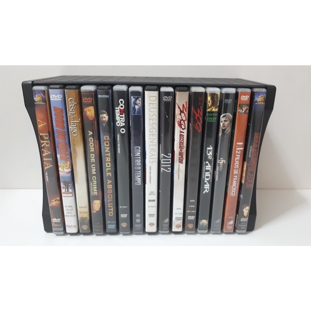 Porta Dvd Torre Para 15 Dvd´s | Shopee Brasil