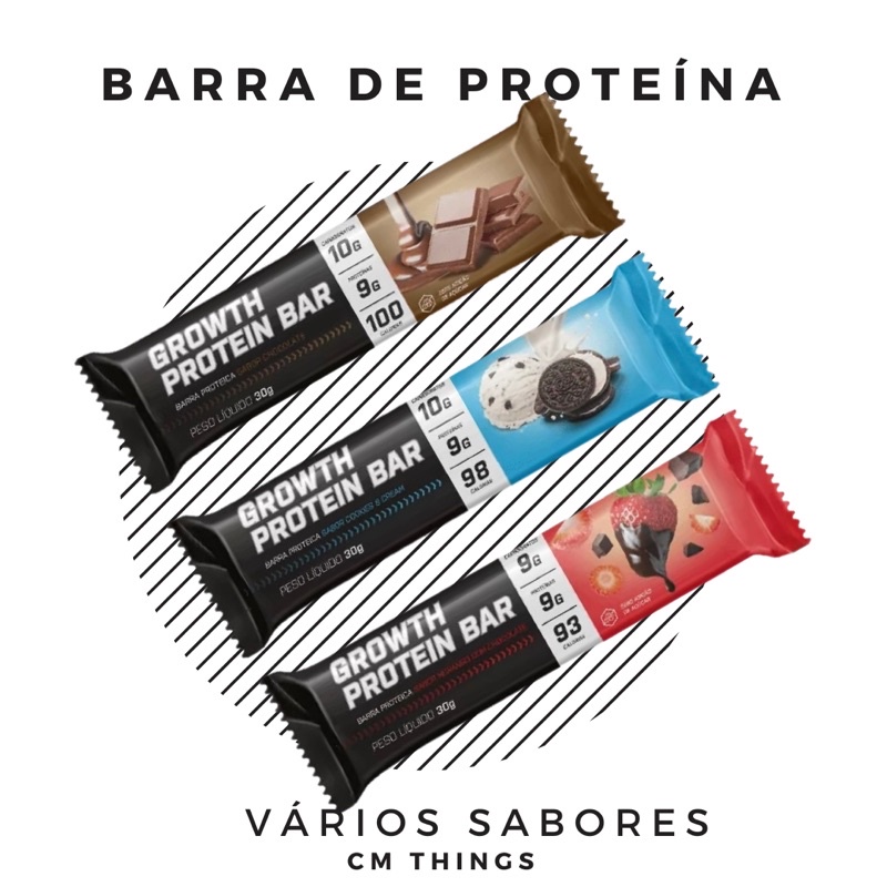 Barra De Proteína (barrinha De Proteína) - Growth Supplements | Shopee ...