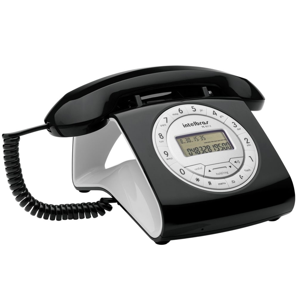 Aparelho de Telefone Fixo de Mesa Com Bina TC 8312 Intelbras | Shopee ...