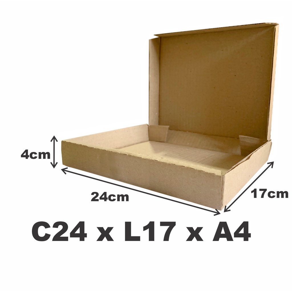 100 Caixas de Papelão 24x17x4 Montável para envio correios/pac/sedex ...