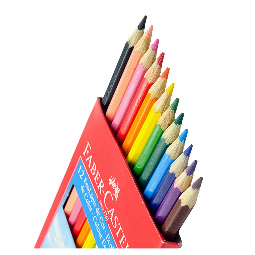 Lapis de Cor Faber Castel 12 Cores | Shopee Brasil