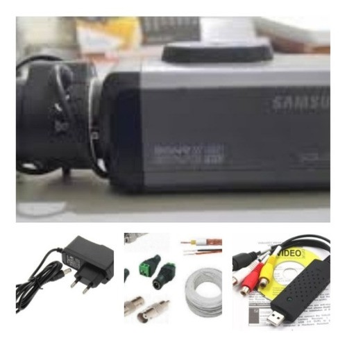 Kit Câmera Samsung Sbc-2000 / Easycap / Fonte / 20 Mts/conec | Shopee ...