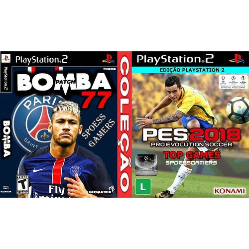 Pes 2018 Pro Evolution Soccer + Bomba Patch Ps2 | Shopee Brasil