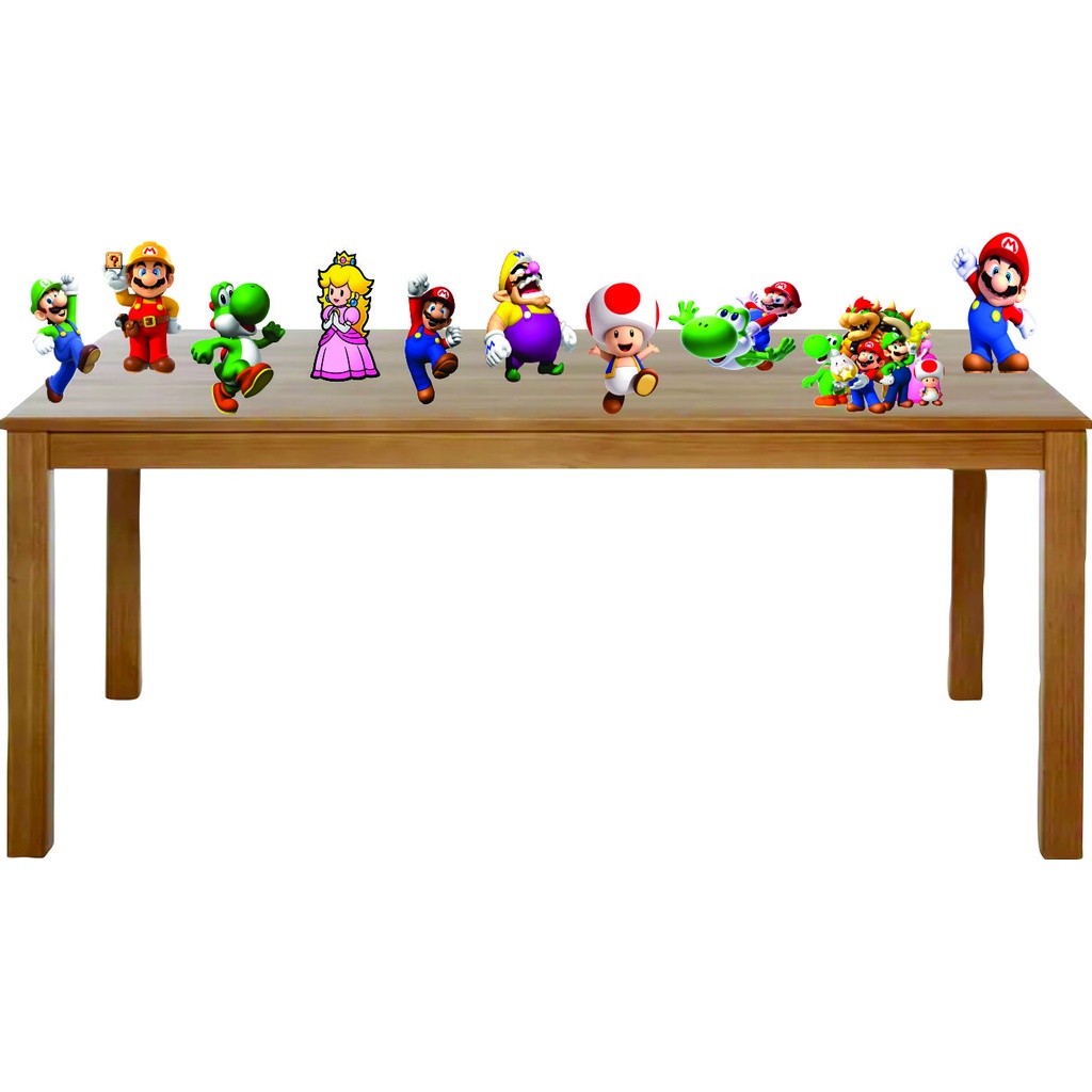 SUPER MARIO BROS - Kit Display para mesa | Shopee Brasil