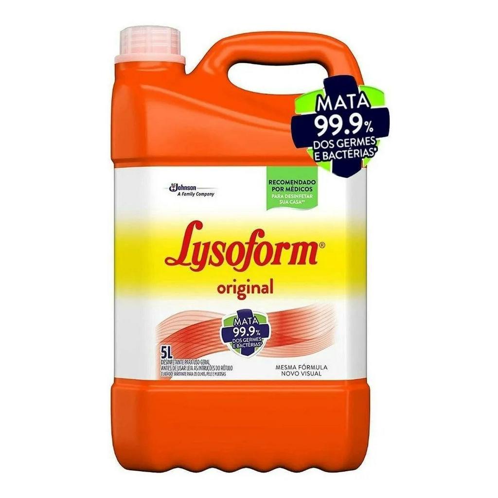 Desinfetante Lysoform Liquido Galão 5 Litros Bactericida | Shopee Brasil