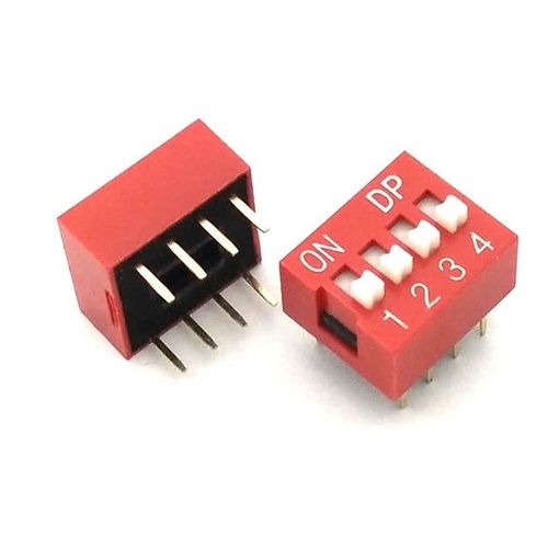 Chave Seletora Dip Switch 4 Vias 180 Graus Arduino Pic Arm | Shopee Brasil