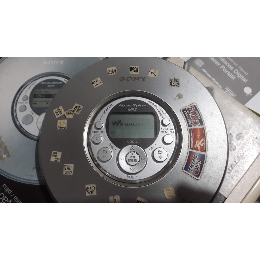 Discman Sony Walkman D NF 421 - Radio AM/FM - CD MP3 | Shopee Brasil