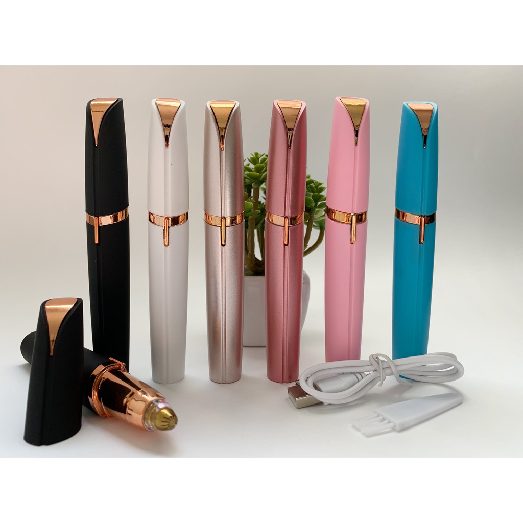 Caneta Depiladora para Sobrancelhas Elétrica Flawless Recarregável Com Usb | Shopee Brasil