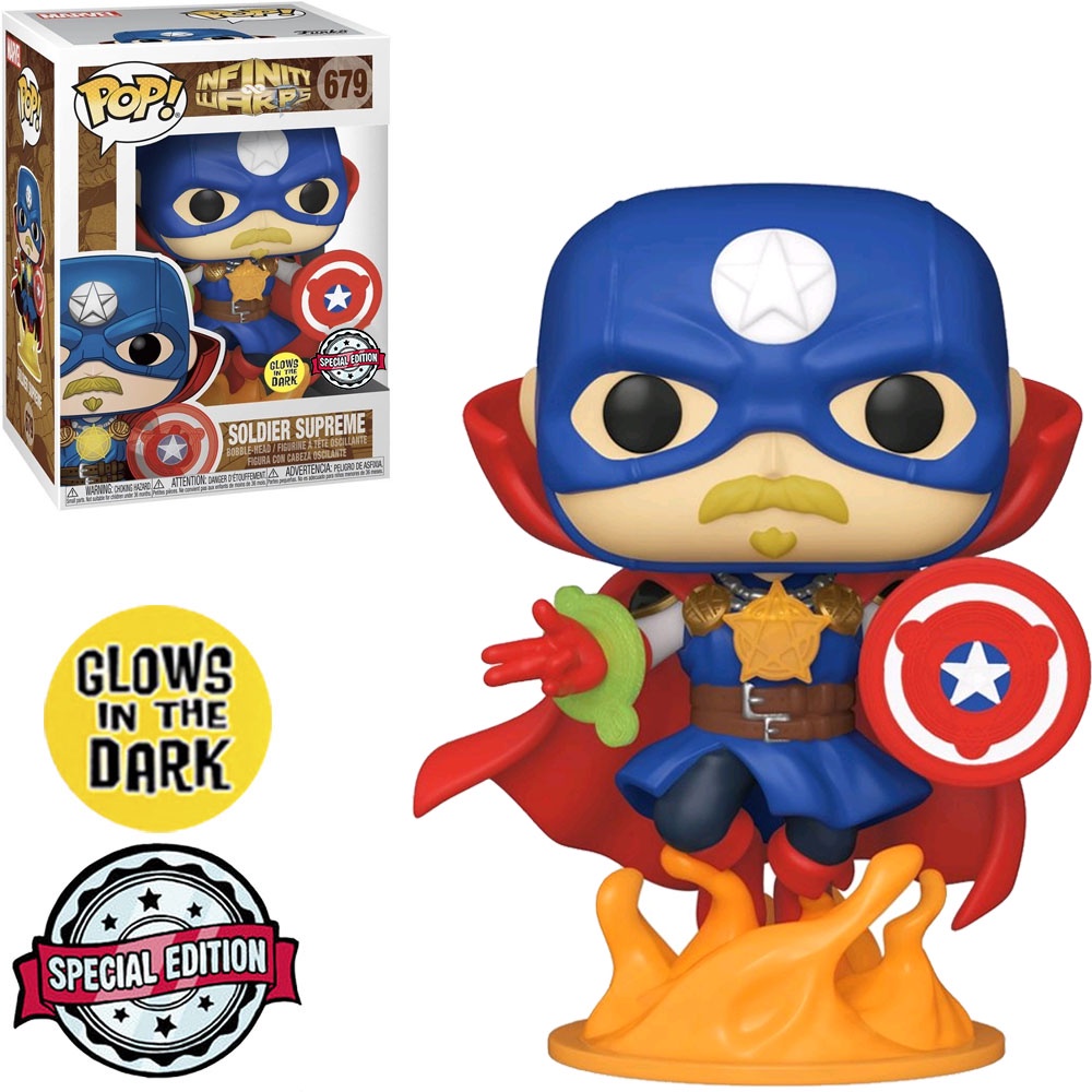 Funko Pop MARVEL Infinity Warps SOLDIER SUPREME 679 | Shopee Brasil