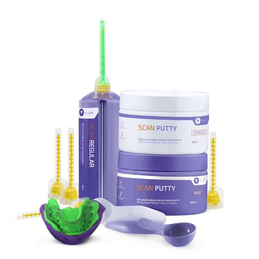 Silicone de Adição - Kit Scan Putty + Scan Regular - Yller | Shopee Brasil