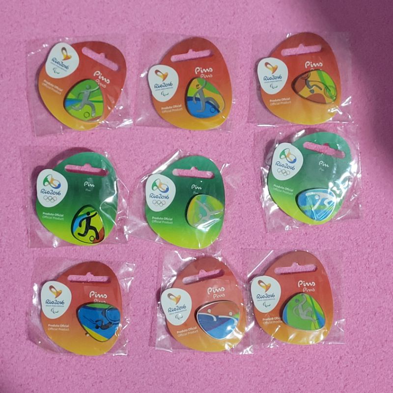 Lote 37 Pins Olimpíada Rio 2016 Colorido Metal | Shopee Brasil