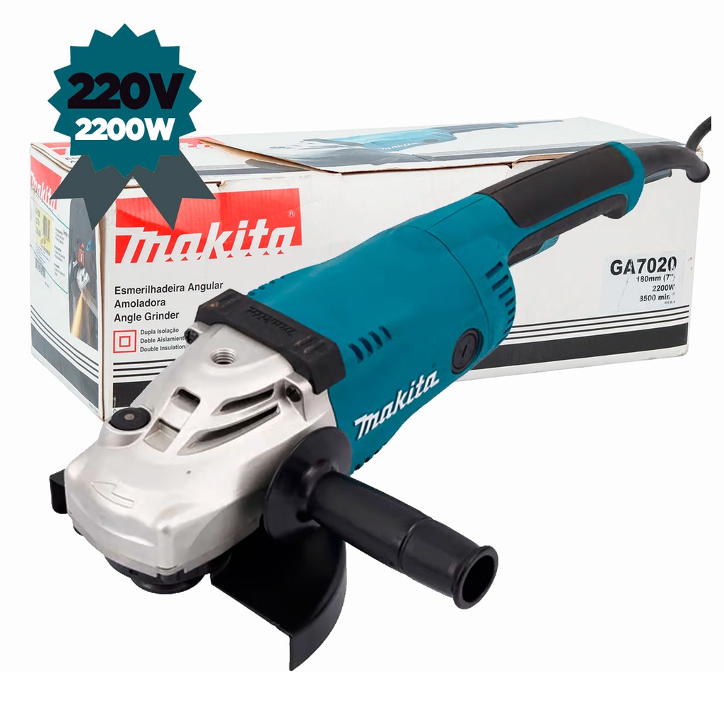 Esmerilhadeira Ang 7 Pol 2200w Ga7020 Makita 220v Industrial | Shopee ...