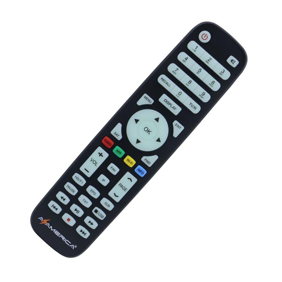 Controle Remoto Receptor Azamérica Gold HD | Shopee Brasil